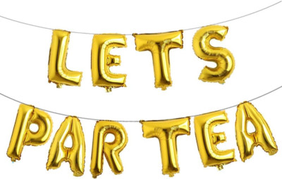 Let'S Par Tea 10Pcs Multicolor 16Inch Letter Balloons Tea Party, Baby ...