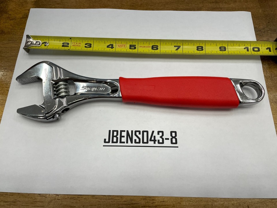 Snap-on Tools 10" Soft Grip Flank Drive Plus Adjustable Wrench FADH10BR ...