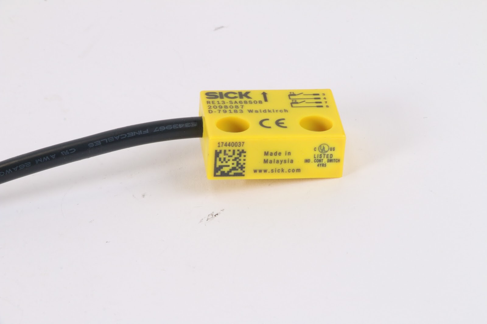 Sick Optic RE13-SA68S08 Safety Switch W/ Connector Cable | eBay