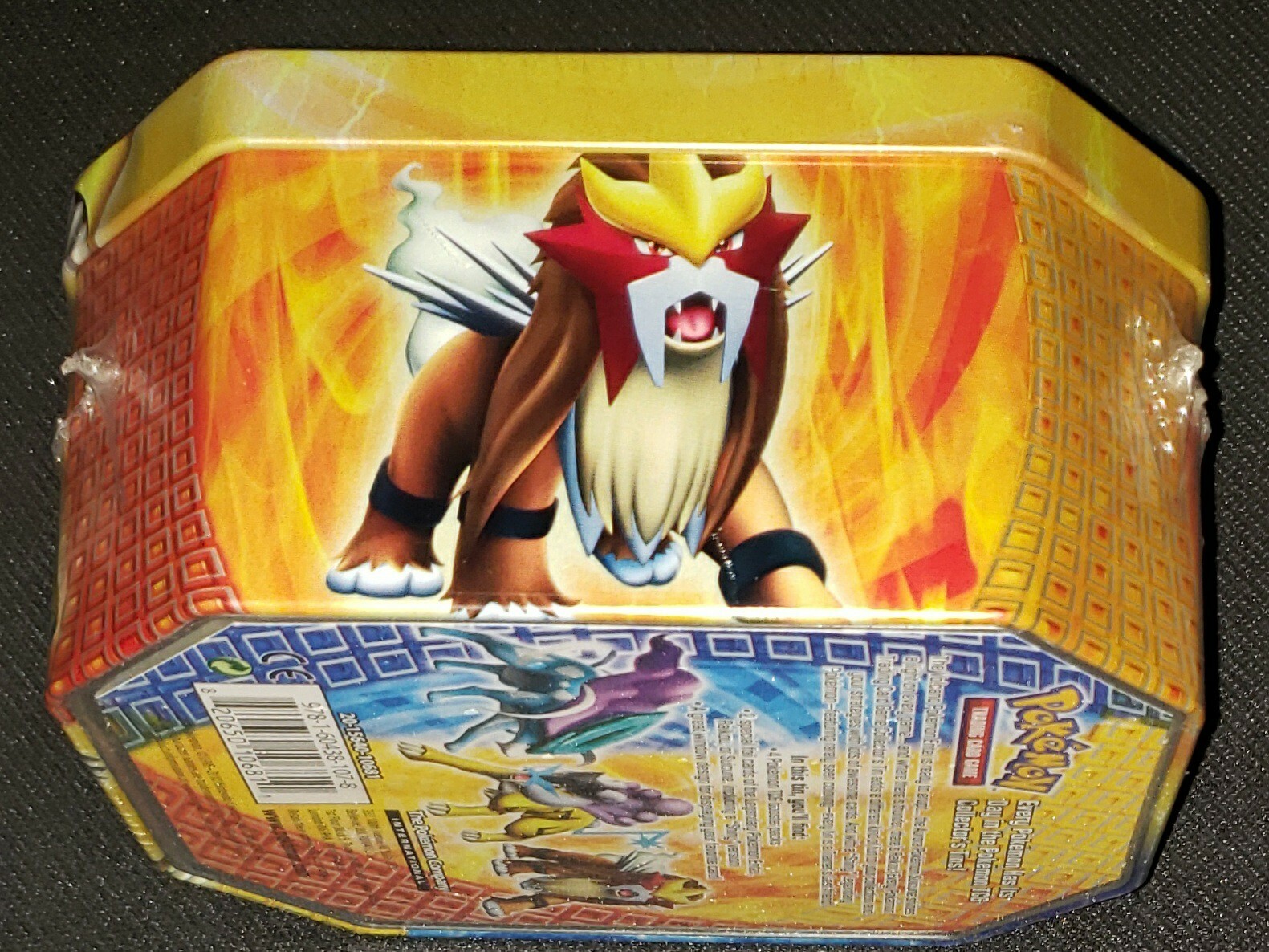 POKEMON RAIKOU LEGENDARY TIN BOX SEALED 4 BOOSTERS 2 FOILS 2010 RARE ...
