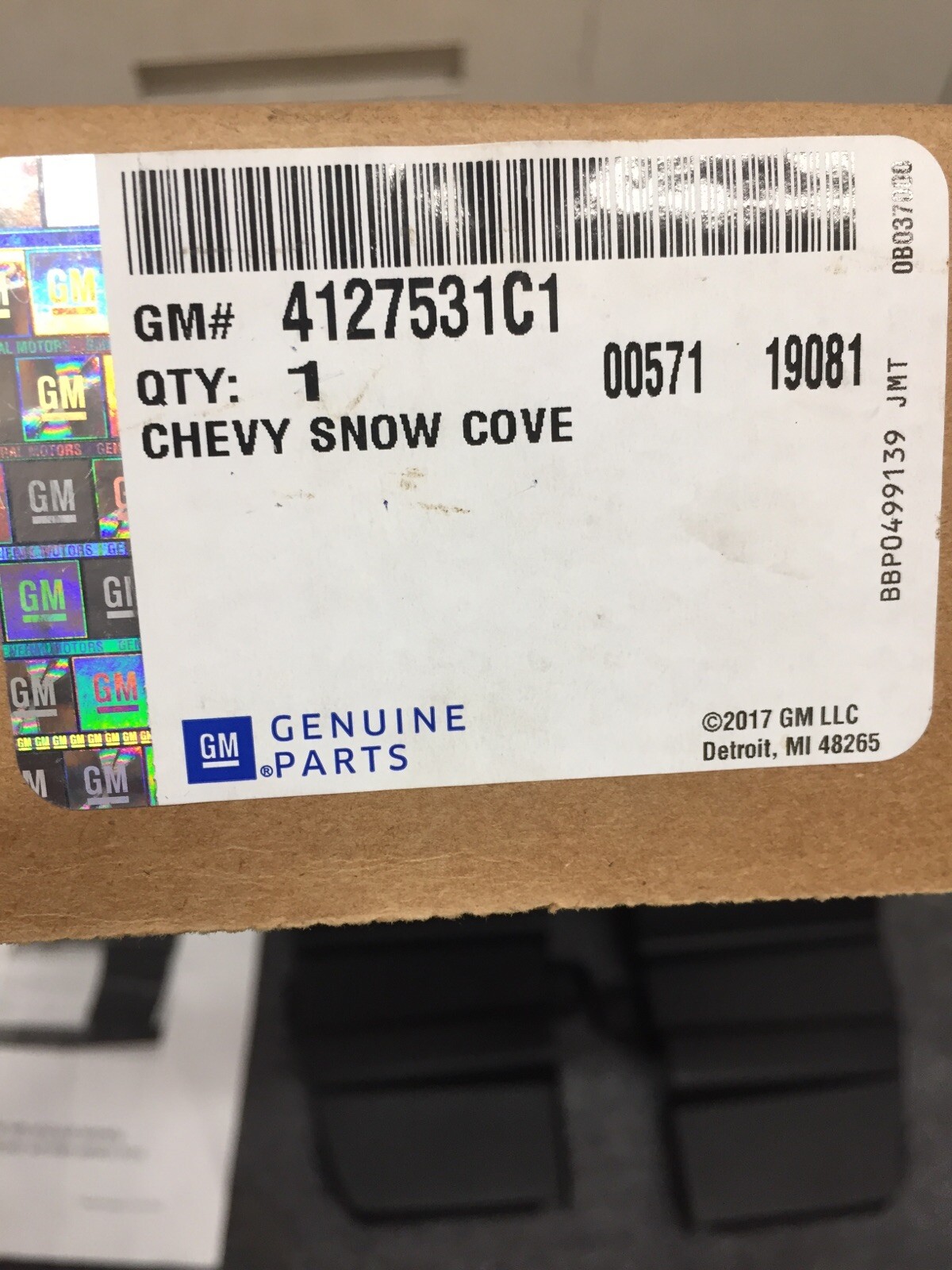 GM Genuine Parts Chevy Snow Cover 4127531C1 LH RH TPO VC-10307 (two ...