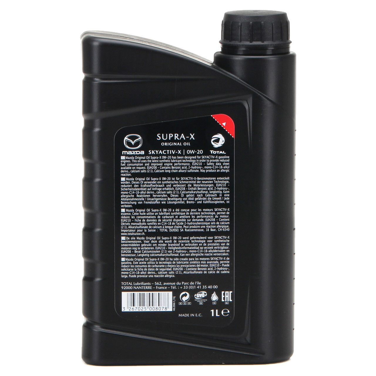 ORIGINAL Mazda Motoröl Öl Oil SUPRA-X 0W-20 0W20 BENZIN SKYACTIV-X - 1 ...