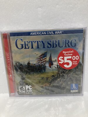 American Civil War Gettysburg Scholastic Talonsoft PC CD-ROM Game New ...