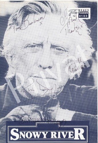 5 x 100% orig Autogramme Autograph Programm Snowy River Douglas ...