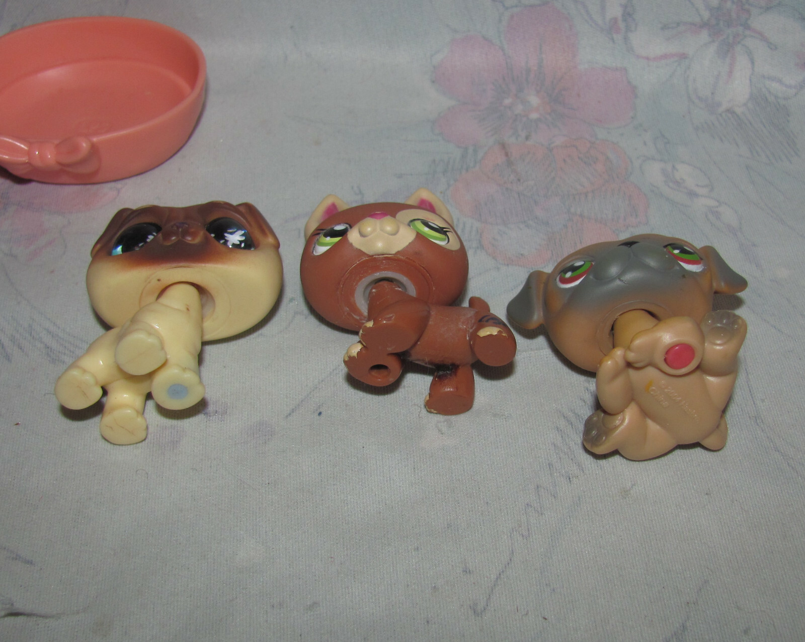 LPS Littlest Pet Shop Set 3 - #623 Messiest Pug, #1362 German Shepherd ...