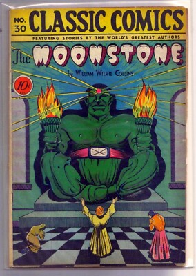 CLASSIC COMICS #30 The Moonstone by W. Collins! First Print Comic Book ...