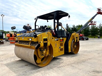 2017 Caterpillar CB66B 84inch Smooth Double Drum Vibratory Ride On ...