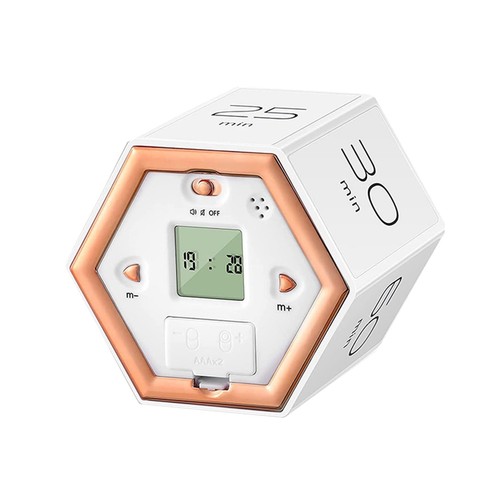Timer, Hexagon Digital Clock Timer Magnetic Cubes Timer Kitchen Hexagon ...