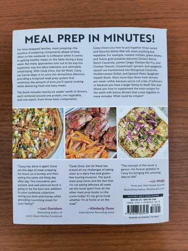 Cook Once, Eat All Week: 26 Weeks of Gluten-Free, Affordable Meal Prep ...