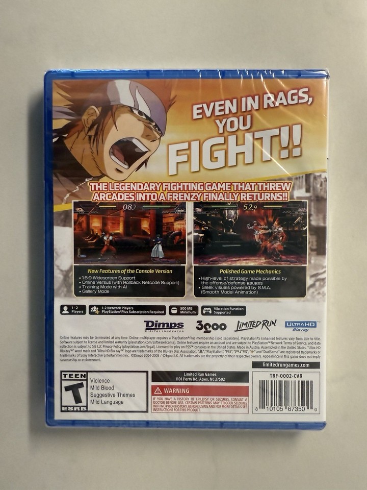 The Rumble Fish 2 (Limited Run Games) (PS5 Playstation 5) Brand New | eBay