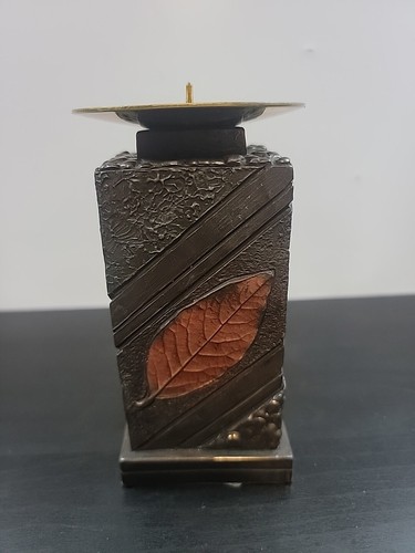 Genesis Fine Arts Bronze Leaf Candle Holder Steve Finney Mullingar ...