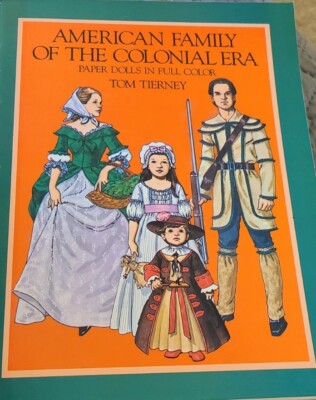 American Family of The Colonial Era Paper Dolls in Full Color | eBay