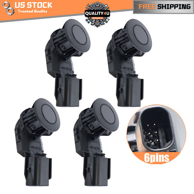 For Toyota RAV4 Tacoma Tundra 2013-2018 Parking 4 X Sensor Kit Black ...