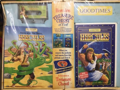 Hercules Treasure Chest Of Fun Good Times Book Audio & Video Cassette ...
