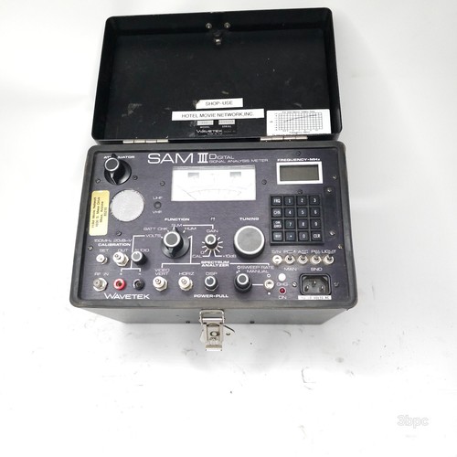 VTG Wavetek Sam III Digital Signal Analysis Meter Model III UHF Made In ...