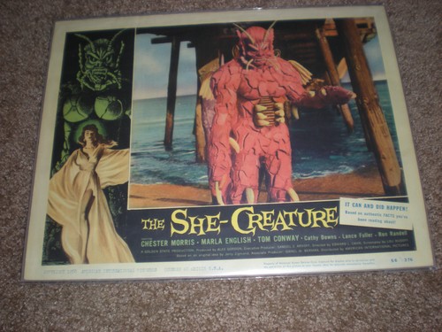 RARE ORIGINAL LC 11x14 #2 THE SHE-CREATURE Paul Blaisdell, 1956 HTF AIP HORROR | eBay