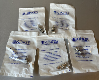 (Lot of 5) Kings 2065-10-9 BNC Crimp Connectors for Belden 1694A, 1695 ...