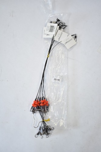 Fishing Gulf Rigs Black 1-Drop Steel Wire Rig 3 Barrel 12 Pack GRSD-1RB ...