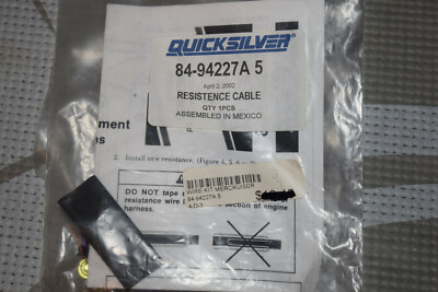 NOS OEM MERCURY QUICKSILVER MERCRUISER 84-94227A5 RESISTENCE CABLE WIRE ...