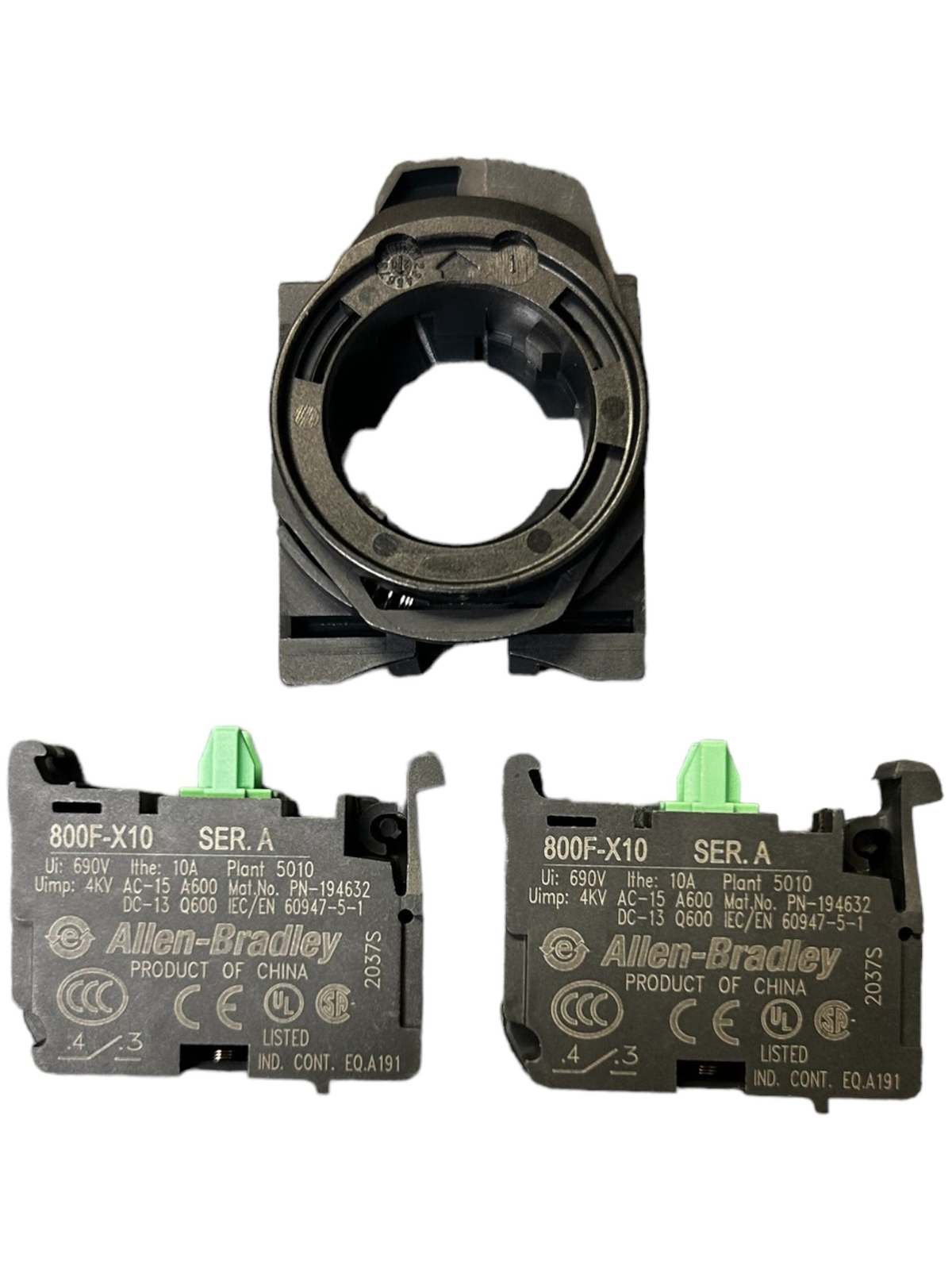 Allen-Bradley, 800FM-SB32PX20, Selector Switch, 3-Position, Metal ...