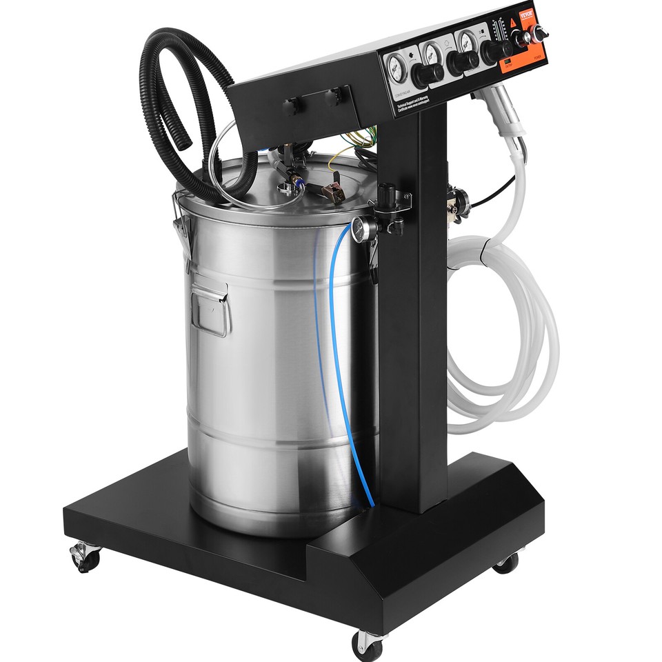 VEVOR Powder Coating System 50 W 100KV Electrostatic Output 50L Powder ...