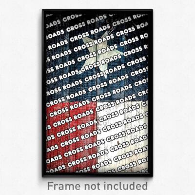 Cross Roads Texas Poster (TX City Souvenir 11x17 Town Print) | eBay