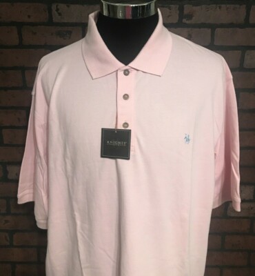 Knights Sportswear Short Sleeve Polo Shirt Pink Men’s Size XL | eBay
