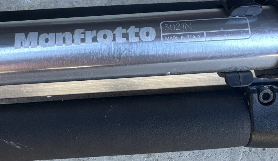 Manfrotto Bogen 3021 N Tripod w/501 Fluid Head Made in Italy Ships Free ...