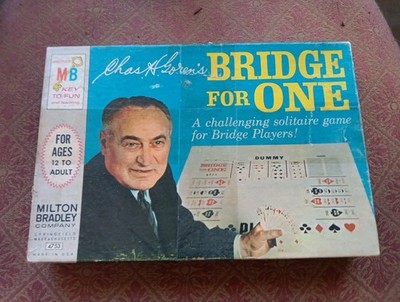 Vintage 1967 Milton Bradley SOLITAIRE BRIDGE FOR ONE Game Instructions ...