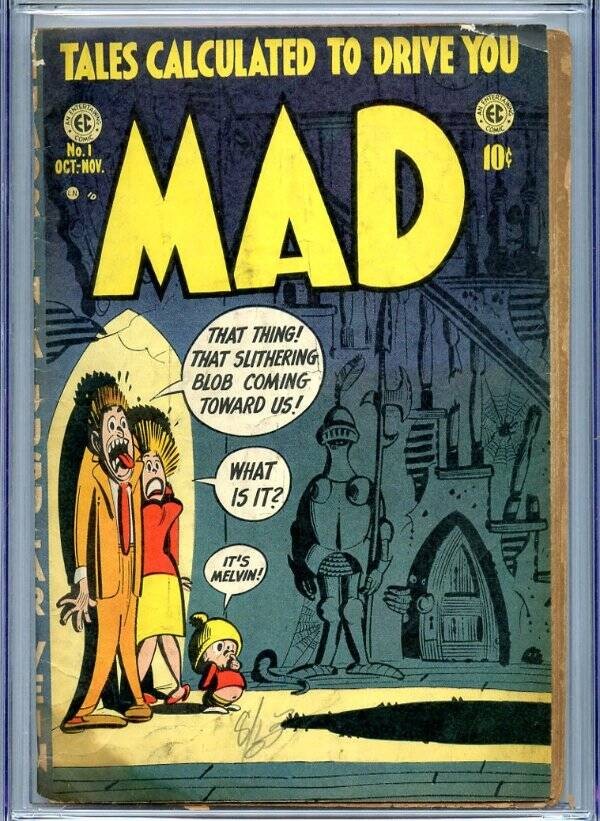 Mad Magazine #1 CGC 2.0 E.C. Comics 1st Satire Comic 1952 Golden Age ...