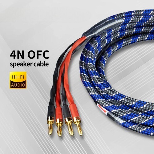 HIFI Speaker Audio Cable High-end Stereo Amplifier Cable High Purity ...