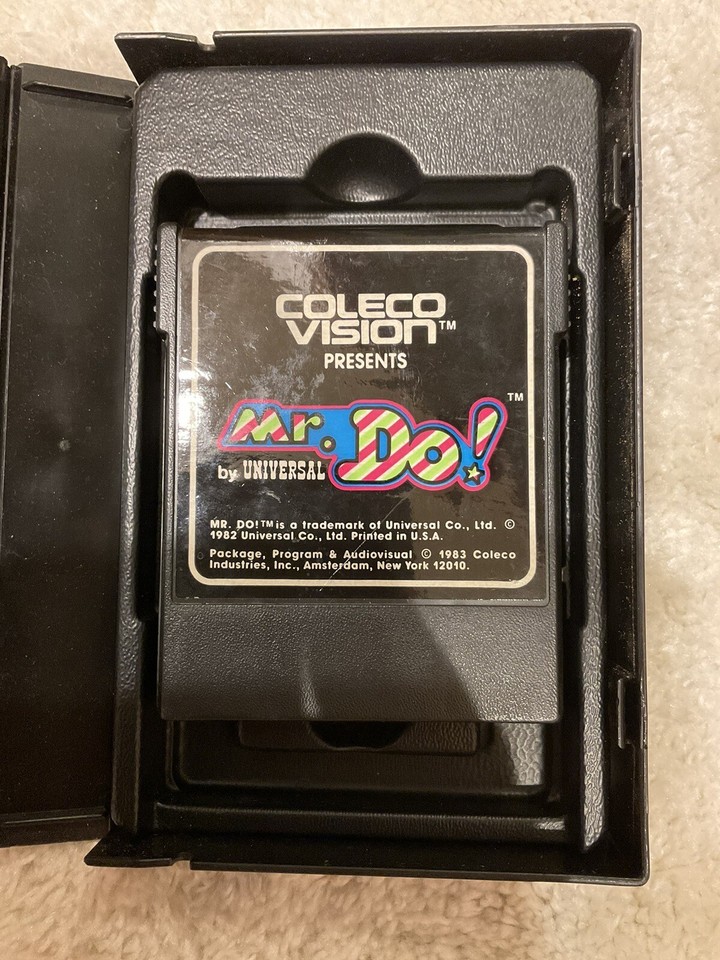 ColecoVision Game Cartridge - Mr. Do! with Instruction Booklet And Case ...