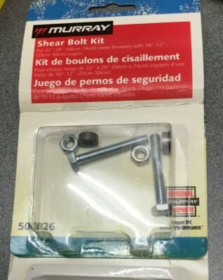 Murray 500026 Genuine OEM Replacement Shear Bolts # 500026MA | eBay