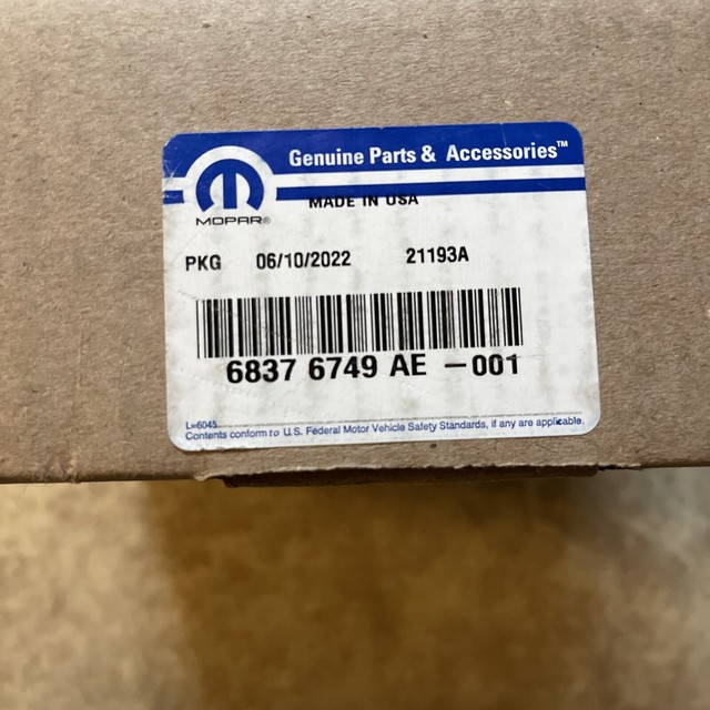 Disc Brake Pad Set-VIN: M Mopar 68376749AD for sale online | eBay