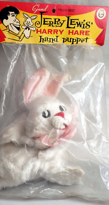 Vintage 1958 Gund Harry Hare Bunny Hand Puppet Jerry Lewis Geisha Boy ...