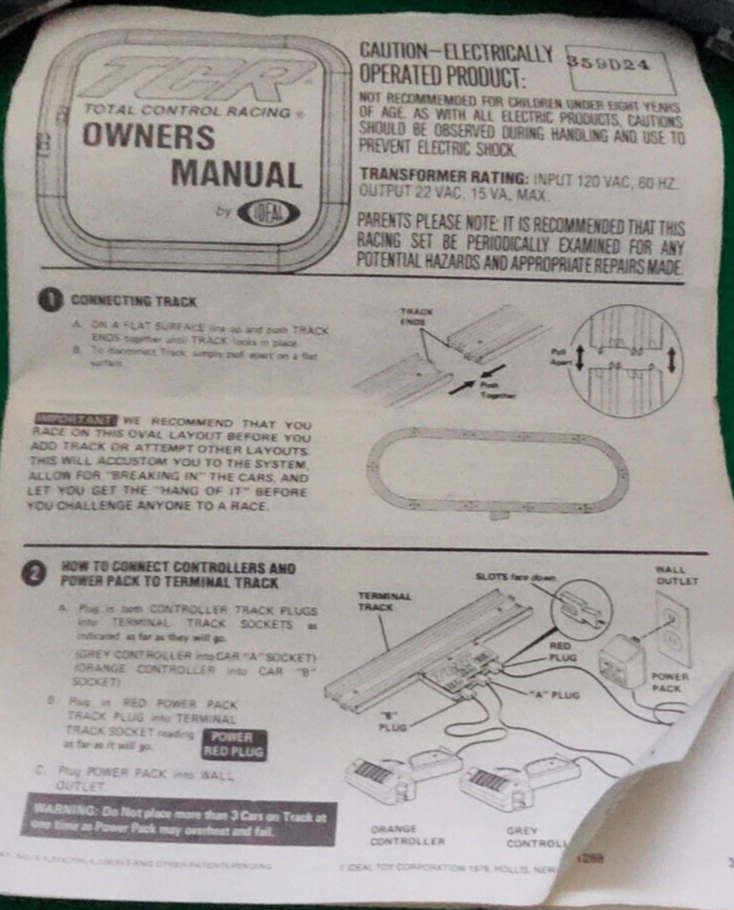 VINTAGE TCR Total Control Racing Super Jam Indy Classic Race Set TRACK ...