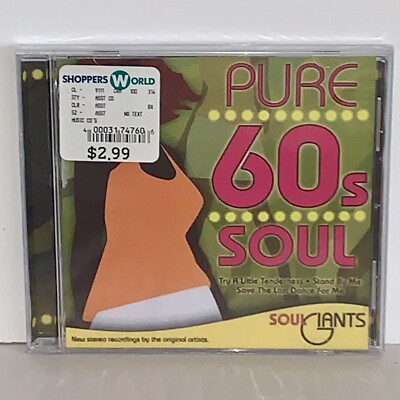 Factory Sealed Pure 60s Soul CD Stereo Recordings by Original Artists ...