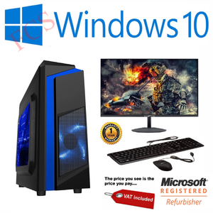 Cheap Gaming PC Intel Core i7 Win10 GTX1650 16GB RAM 120GB SSD 1TB HDD ...