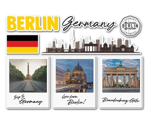 A5 Sticker Sheet Berlin Vinyl Stickers - Germany City Landmarks Travel ...
