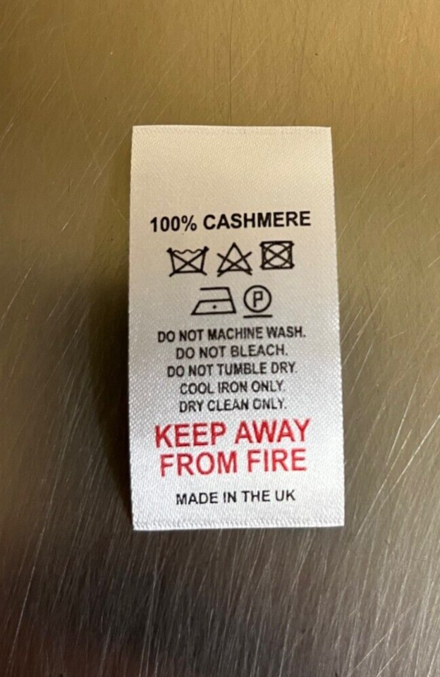 WASH CARE CLOTHING GARMENT LABELS DIFFERENT FIBRE CONTENTS AVAILABLE | eBay