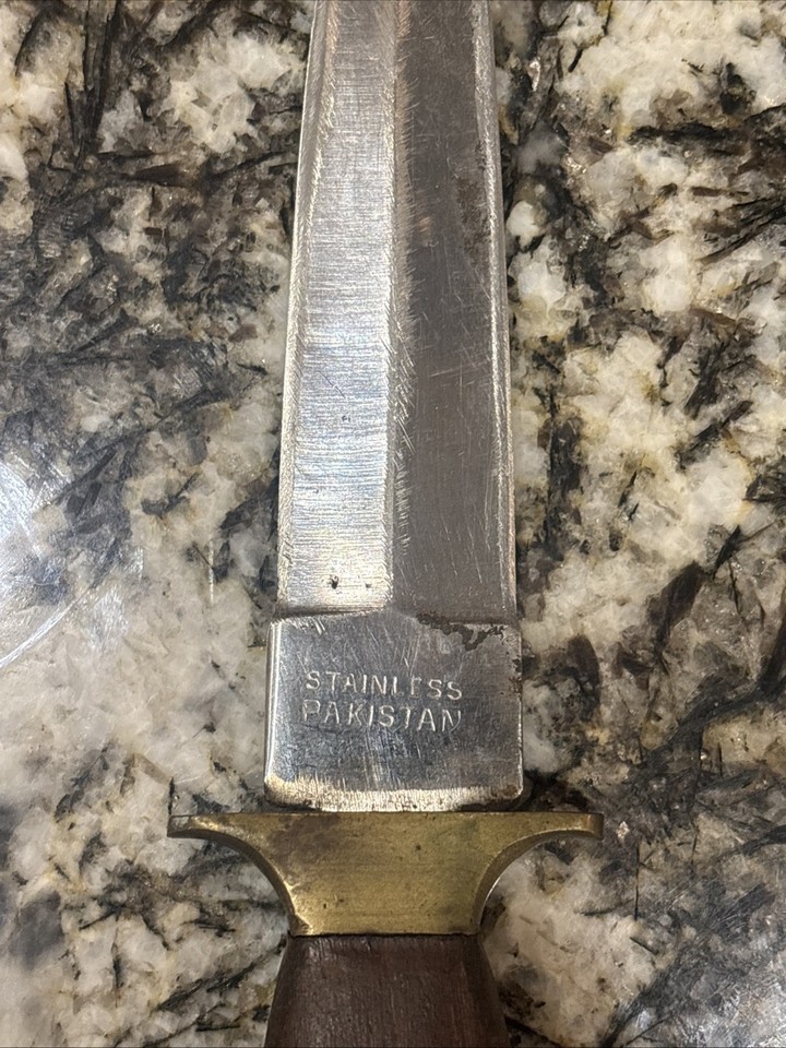 BOOT KNIFE Dagger Stainless Steel PAKISTAN Fixed Blade no sheath | eBay
