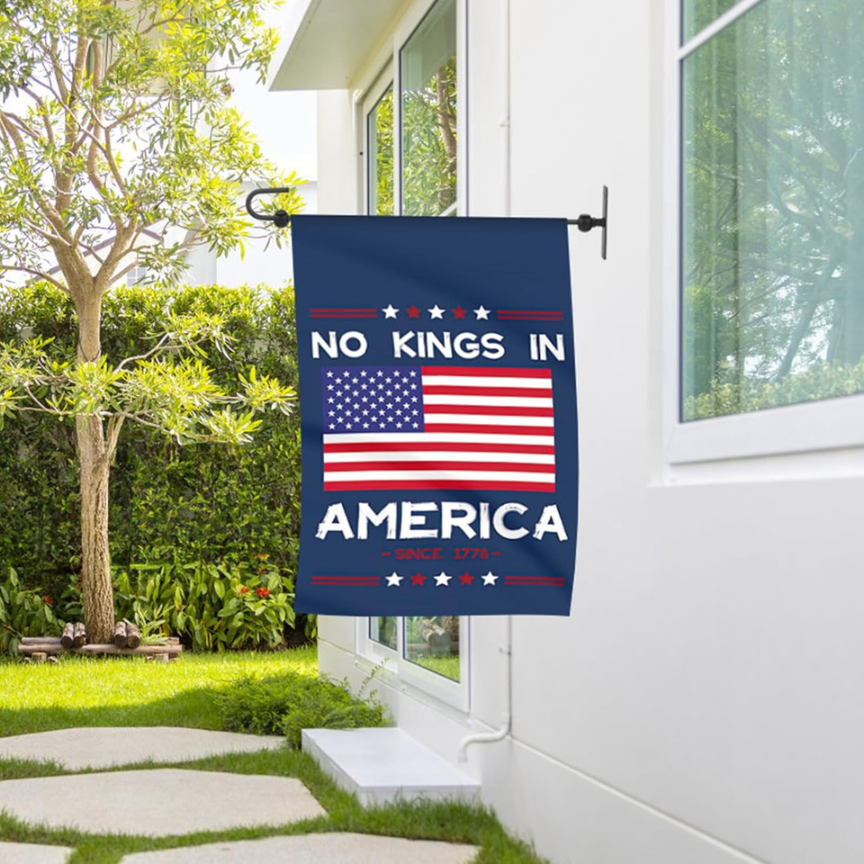 No Kings in America Yard Garden Flag, 12X18Inch Double Sided ...