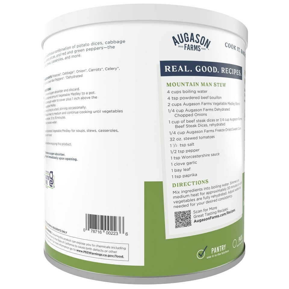 40 Servings Emergency Food Supply Survival Vegetable Stew Blend 2 Lbs