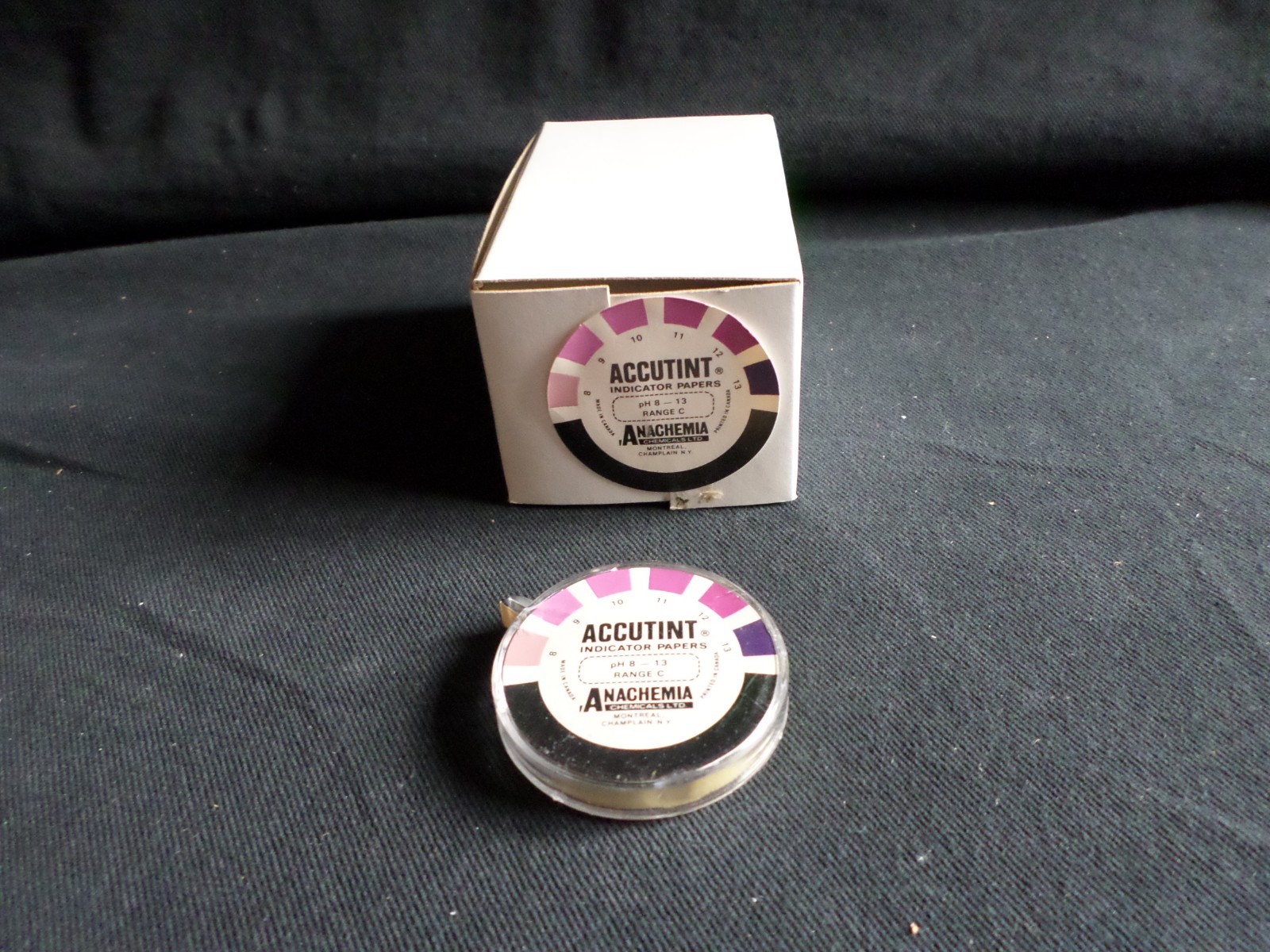 (12) Anachemia Accutint Indicator Papers PH 8-13 Range C Poly Dispenser ...