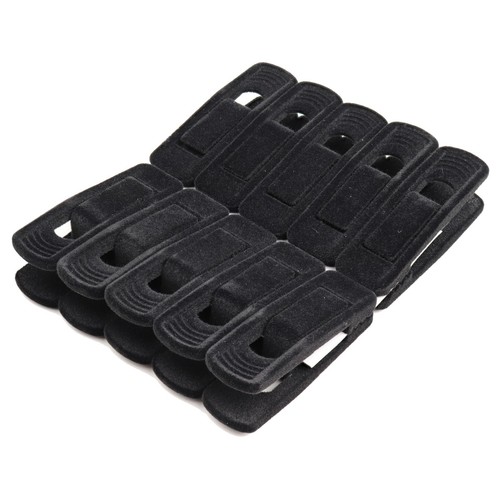 Non Slip Velvet Hangers Clips for Flocked Trouser Coat Clothes Pant ...