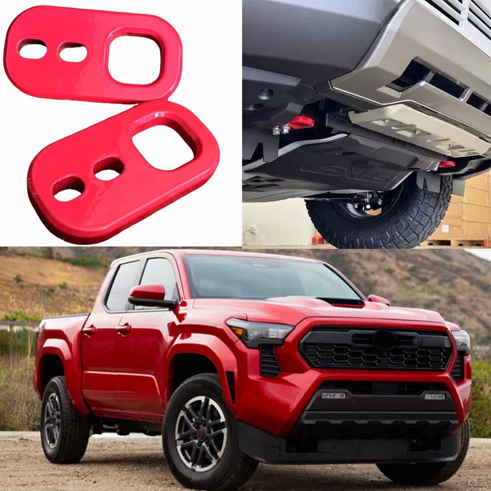 Fits for Toyota Tacoma 2024 2025 Front Tow Hooks / Recovery Points Red ...