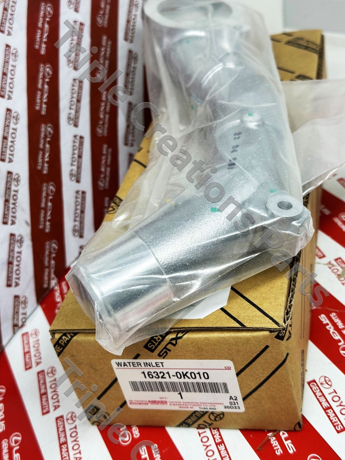 TOYOTA GENUINE 16321-0K010 INLET, WATER OEM 163210K010 | eBay