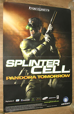 Tom Clancy's Splinter Cell Pandora Tomorrow rare promo Poster 84x59cm ...