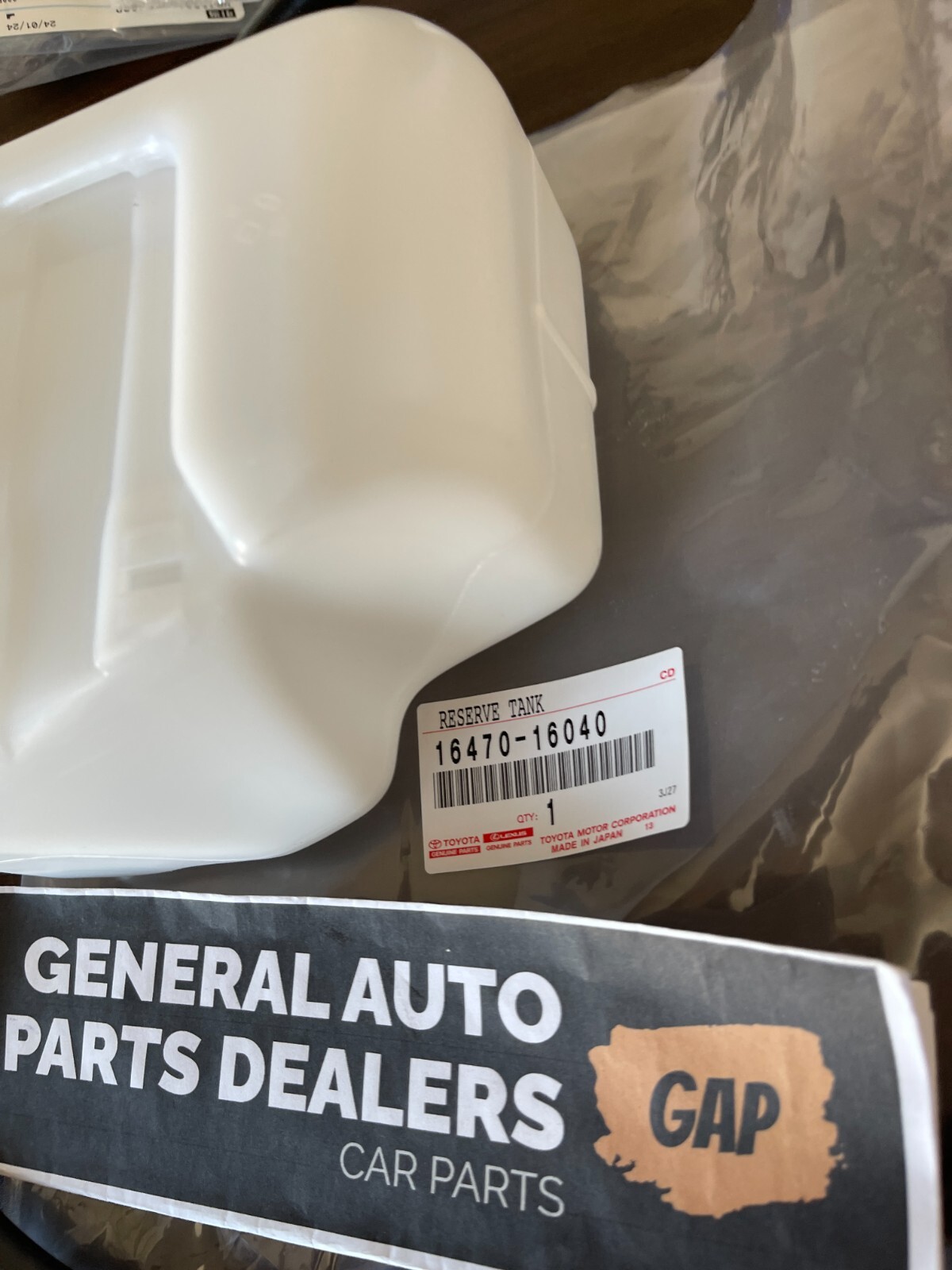 Genuine TOYOTA OEM AE86 Radiator Overflow Coolant Tank 16470-16040 | eBay