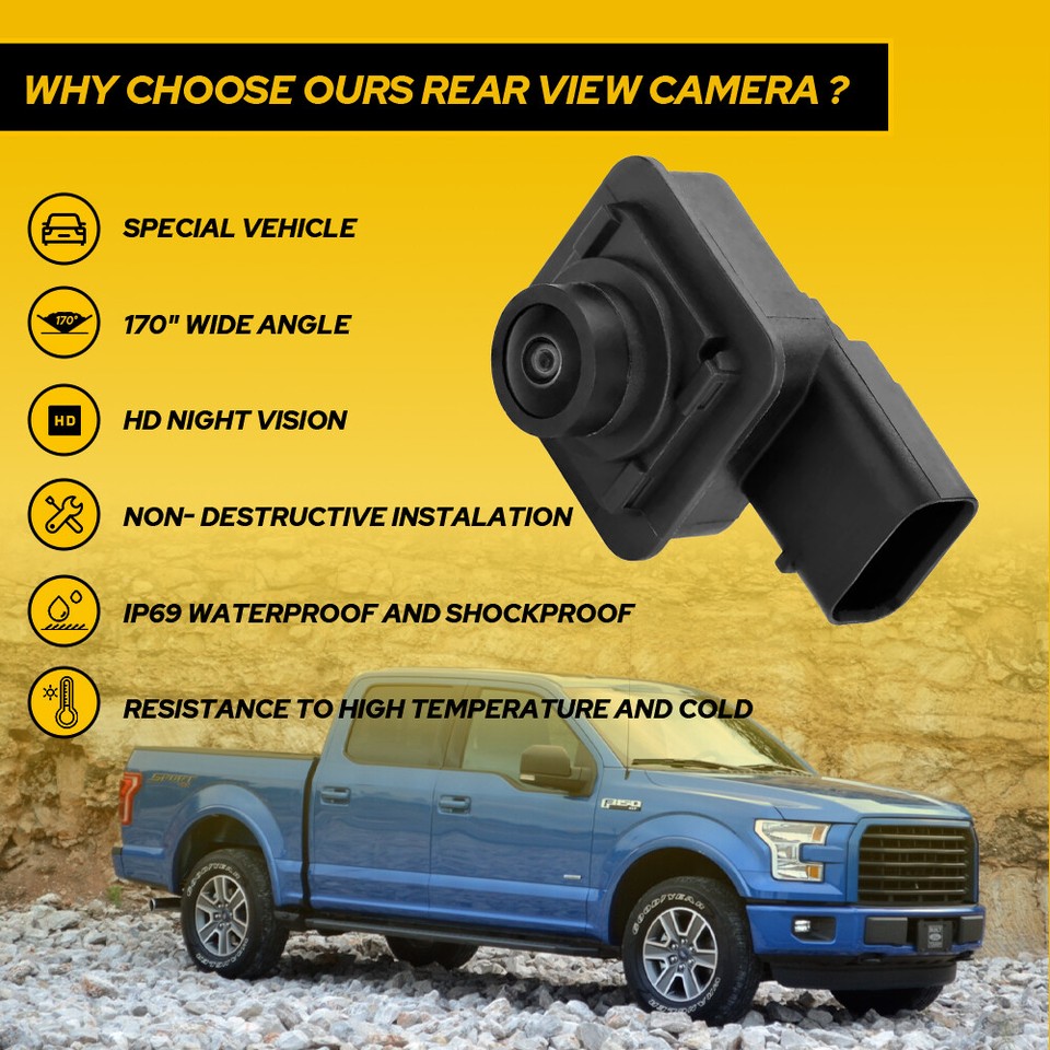 For 2015 16 2017 Ford F150 HD Rear Backup Reverse Camera OE:FL3Z-19G490 ...